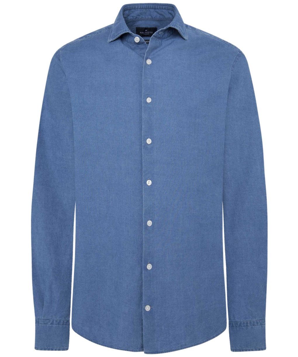 Hackett Tailored Fit Denim Shirt