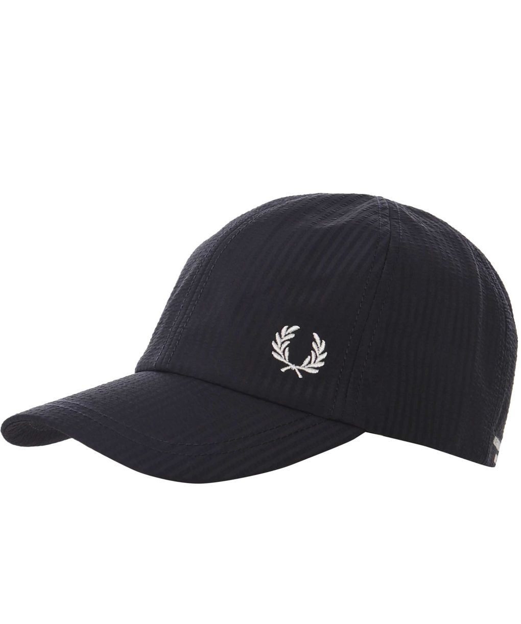 Fred Perry Navy Dual Seersucker Cap | Jules B