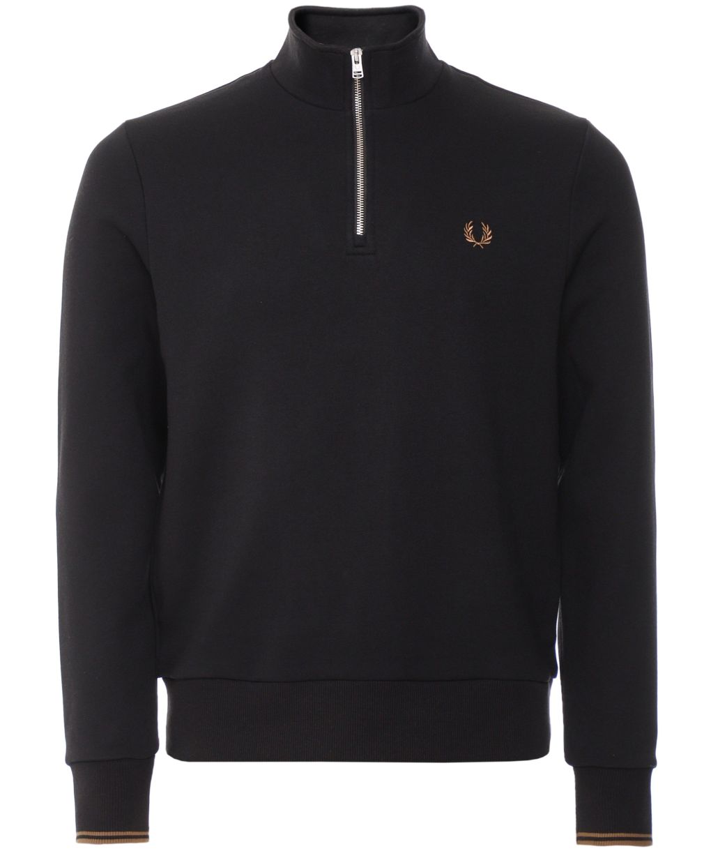 Fred Perry Black Half-Zip Sweatshirt | Jules B