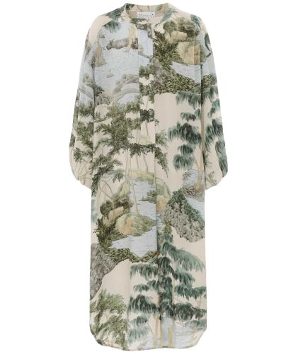 One Hundred Stars Cream Rivers and Trees Darcy Dress