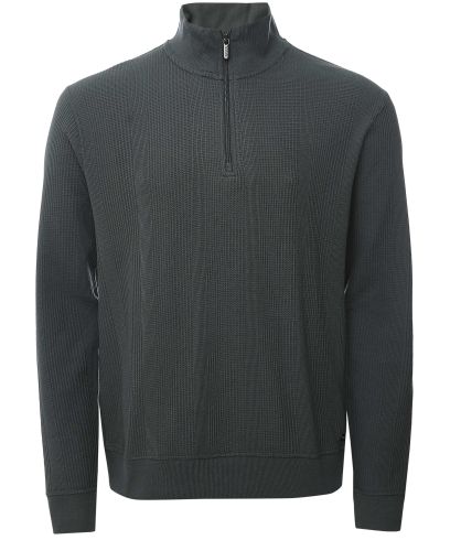 BOSS Waffle Structure 1/4 Zip Sweatshirt