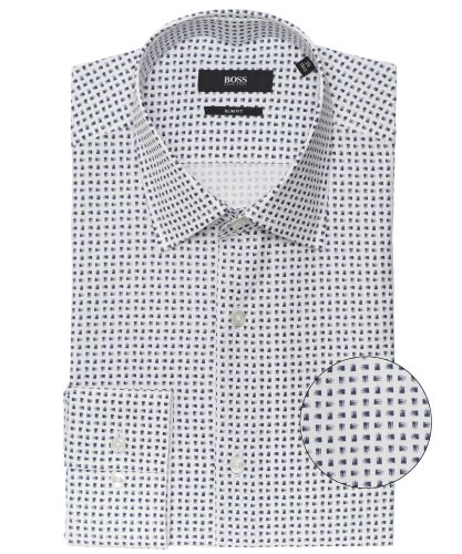 BOSS White Slim Fit Jango Shirt | Jules B