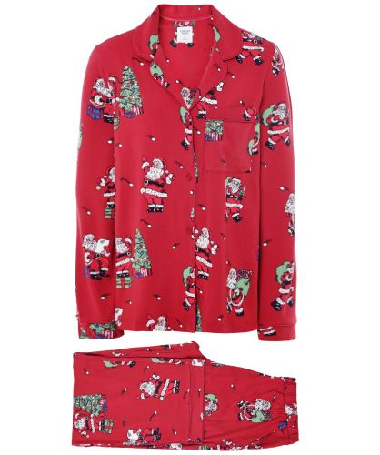 Chelsea Peers Christmas Santa Snowball Print Pyjamas | Jules B