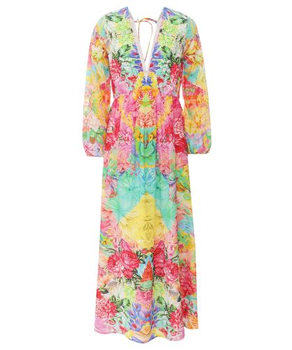 Inoa Silk Marigold Maxi Dress