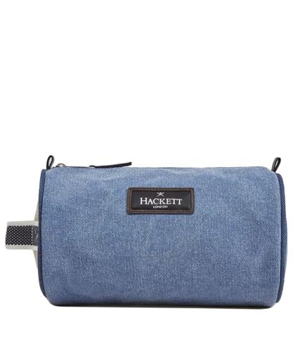 Hackett Blue Canvas Wash Bag | Jules B