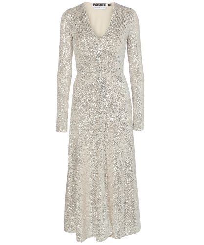 ROTATE Silver Sierra Sequin Dress | Jules B