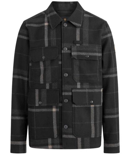 Belstaff Grey Wool Blend Forge Jacket