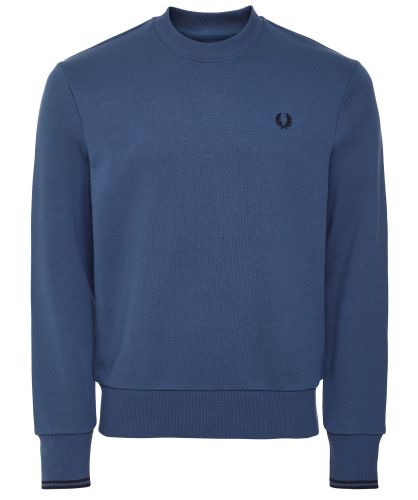 Fred Perry Midnight Blue Crew Neck Sweatshirt | Jules B