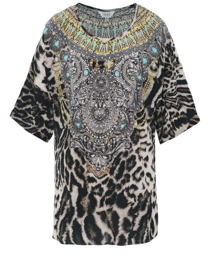 Inoa Brown Siberia Silk Fish Top | Jules B