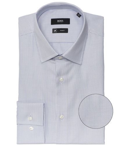 BOSS Blue Slim Fit Striped Jango Shirt | Jules B