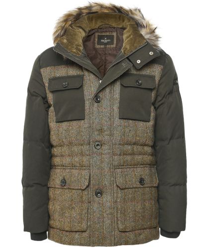 Hackett Wool Tweed Parka | Jules B