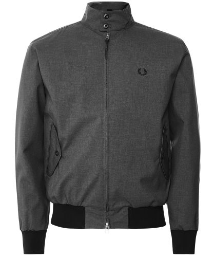 Fred Perry Grey Marl Harrington Jacket J1530 829 | Jules B