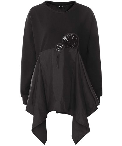 Bize Taffeta Sequin Detail Top | Jules B