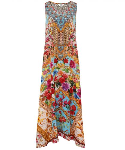 Inoa Silk Covent Garden Sleeveless Maxi Dress | Jules B