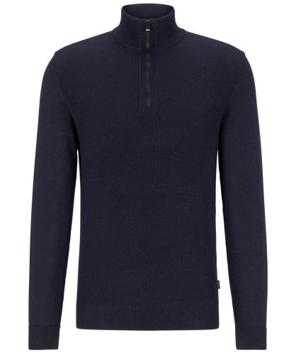 BOSS Half-Zip Ofilato Jumper | Jules B