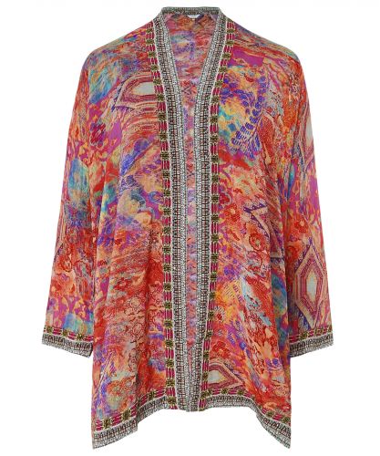 Inoa Orange Modena Short Silk Shrug | Jules B