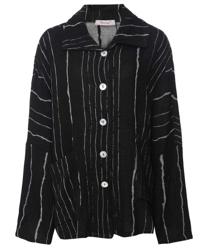 Thanny Striped Button-Up Shirt | Jules B