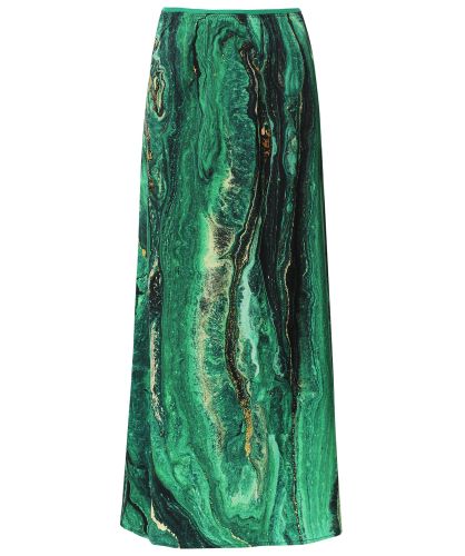 Me369 Green Anika Maxi Skirt