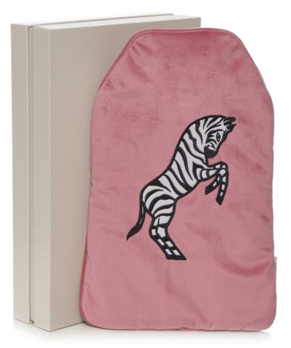 Chelsea Peers Velvet Zebra Hot Water Bottle