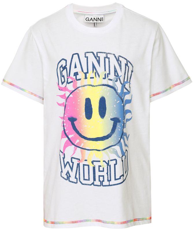 GANNI Relaxed Fit Smiley T Shirt | Jules B