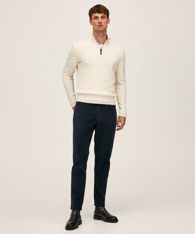 Hackett Merino Cashmere Half-Zip Jumper | Jules B
