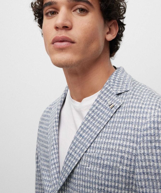 BOSS Slim Fit Linen C-Hanry Jacket | Jules B