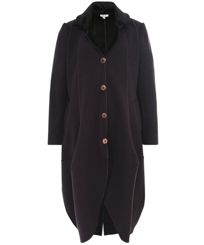 Thanny Velvet Textured Coat | Jules B