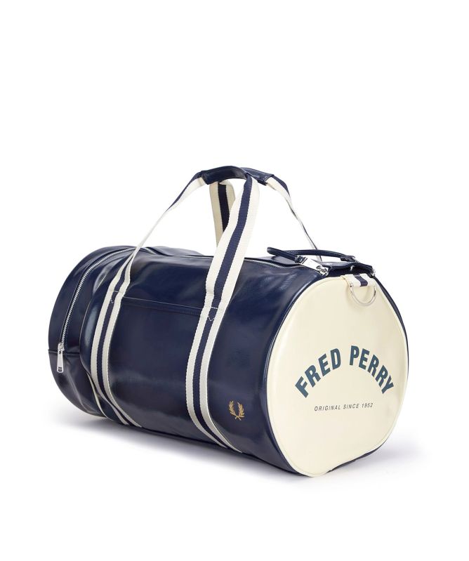 Fred Perry Navy Classic Barrel Bag | Jules B