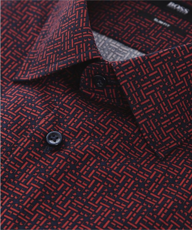 BOSS Slim Fit Monogram Jango Shirt | Jules B