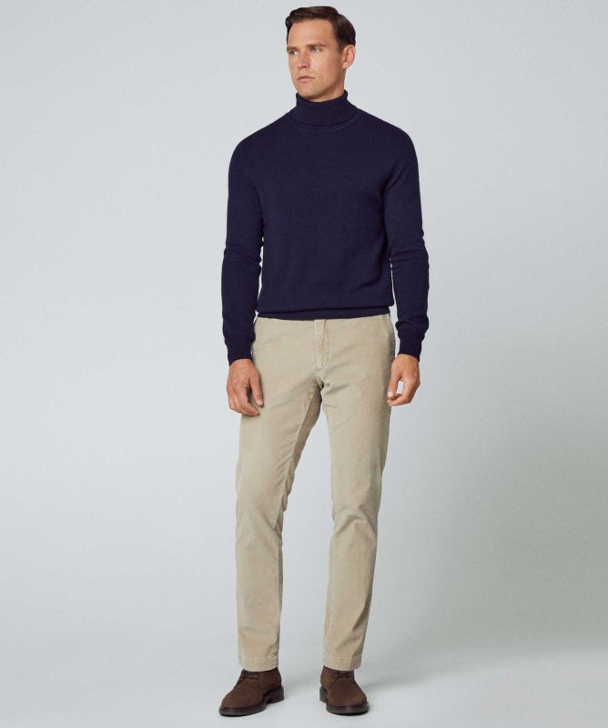 Hackett Merino Cashmere Roll Neck Jumper | Jules B