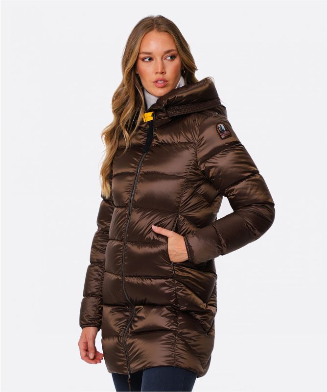 Parajumpers Brown Marion Long Puffer Jacket | Jules B