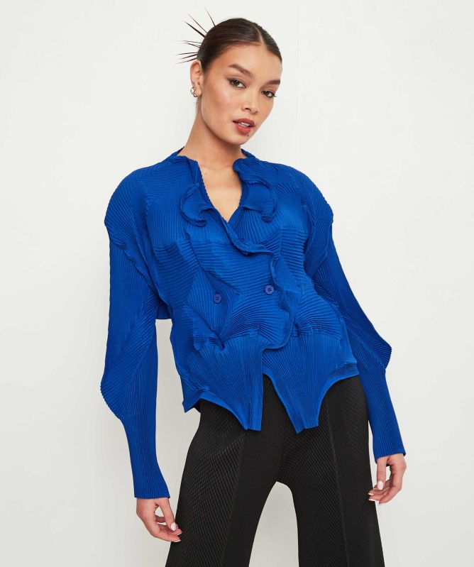 Thanny Pleated Frilled Jacket