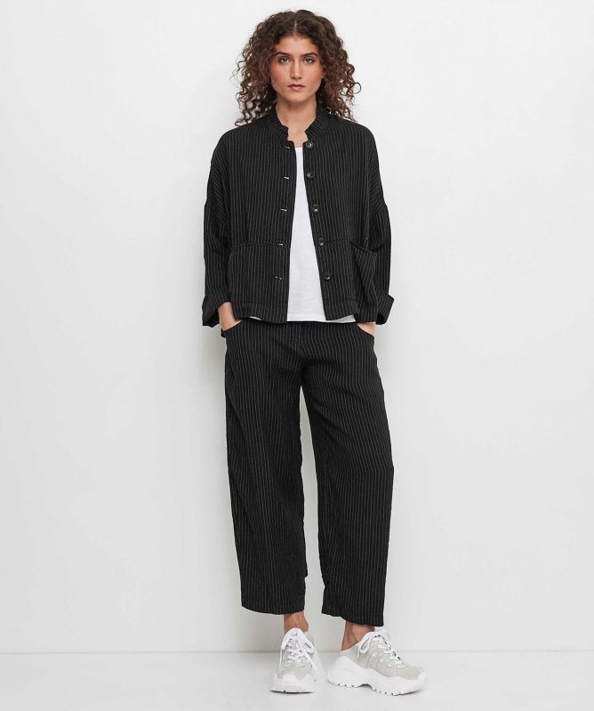 OSKA Linen Pinstripe Jacket