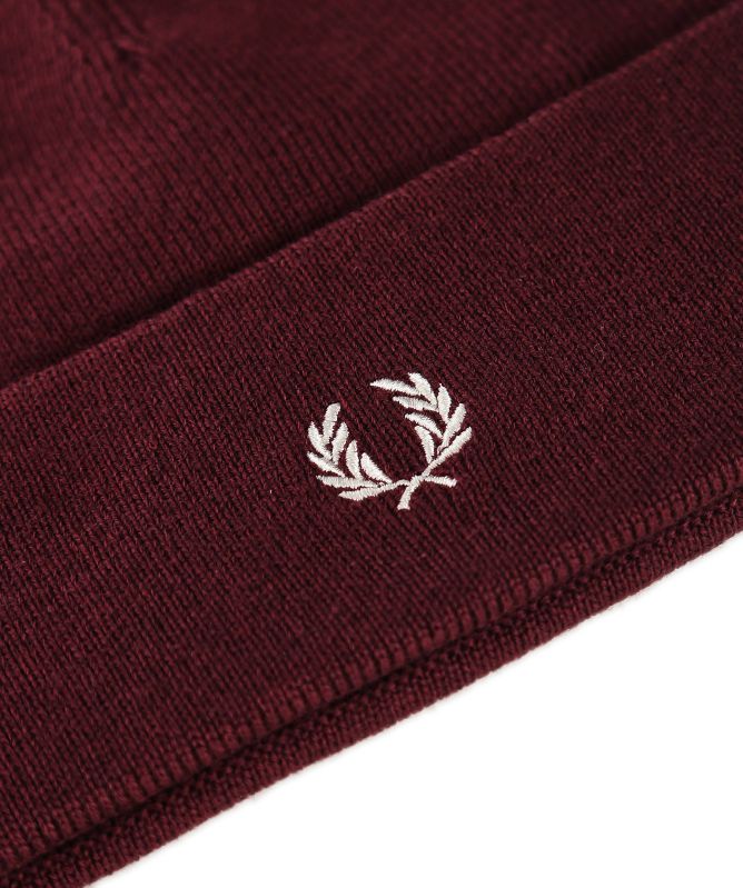 Fred Perry Oxblood Merino Wool Beanie | Jules B