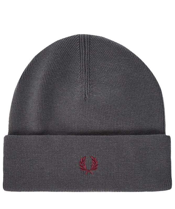 Fred Perry Gunmetal Merino Wool Beanie | Jules B