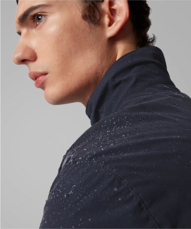 BOSS Navy Slim Fit Water-Repellent Deean Coat | Jules B