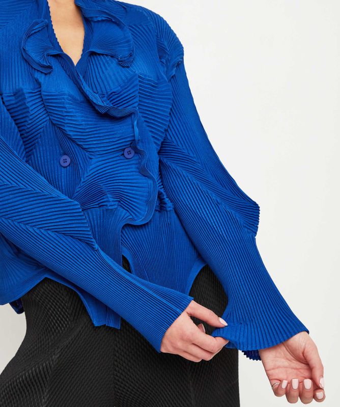 Thanny Pleated Frilled Jacket