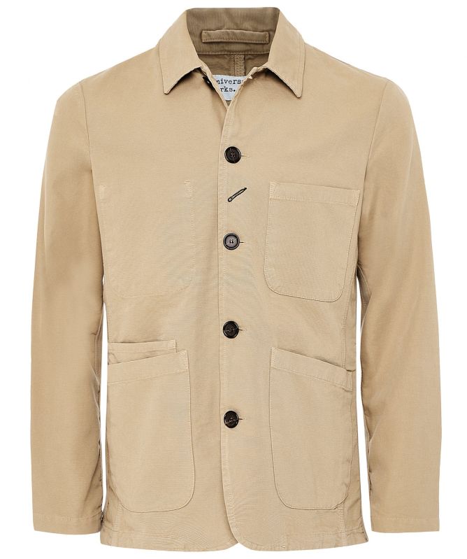 Universal Works Garment Dyed Canvas Bakers Jacket | Jules B
