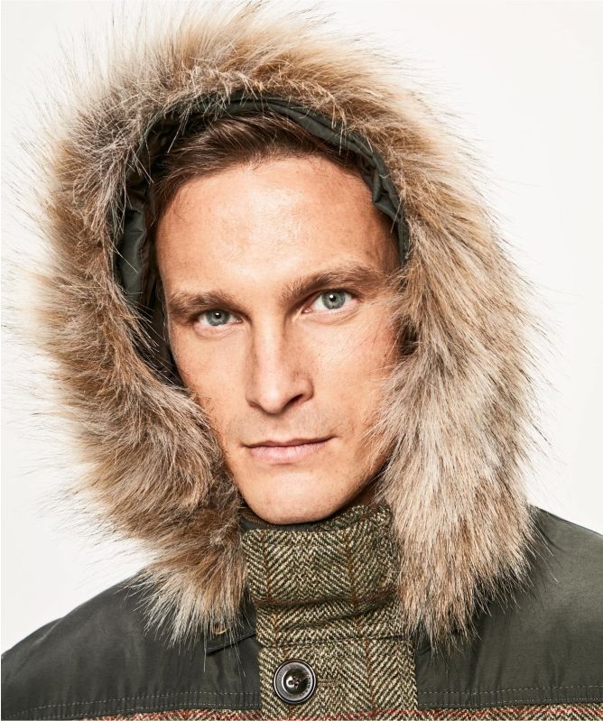 Hackett Wool Tweed Parka | Jules B