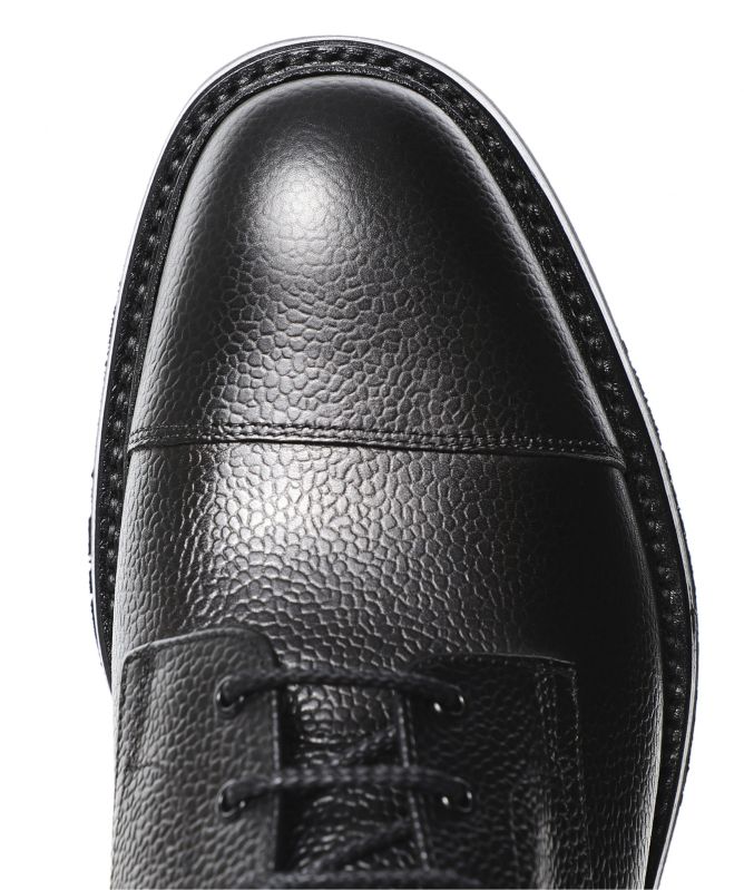 Loake Black Grain Leather Sedbergh Derby Boots | Jules B