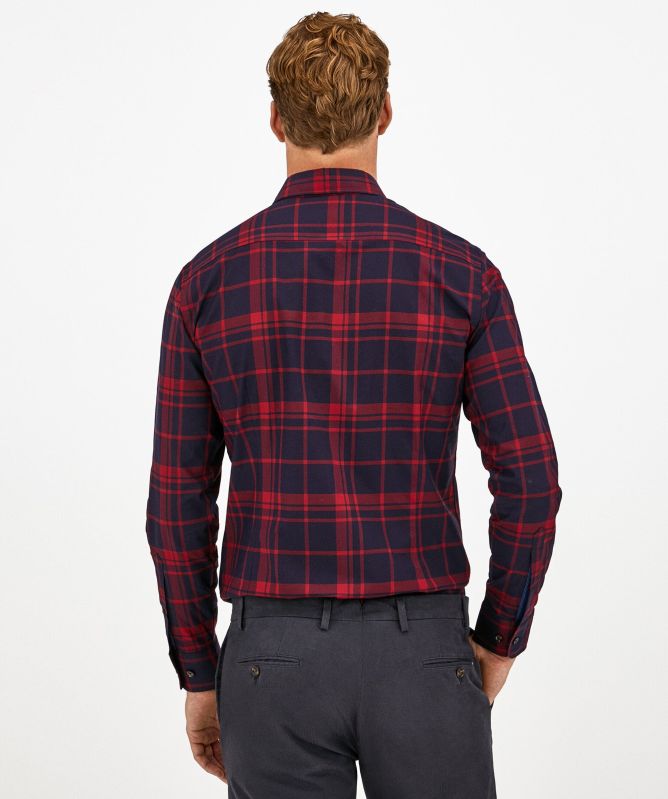 Hackett Slim Fit Plaid Flannel Shirt | Jules B