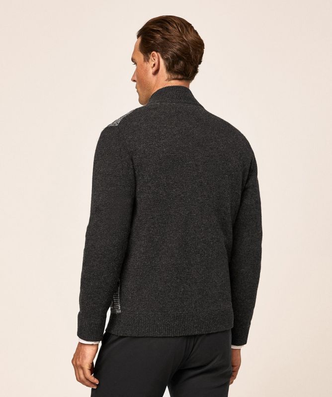 Hackett Merino Prince of Wales Check Cardigan | Jules B