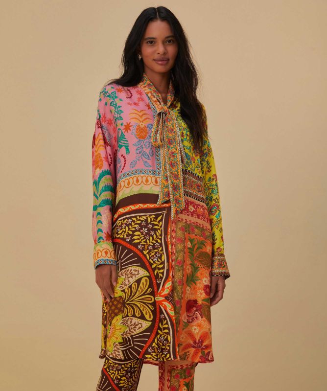 Farm Rio Mixed Scarves Chemise