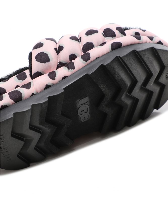 UGG Pink Maxi Cheetah Print Slides | Jules B