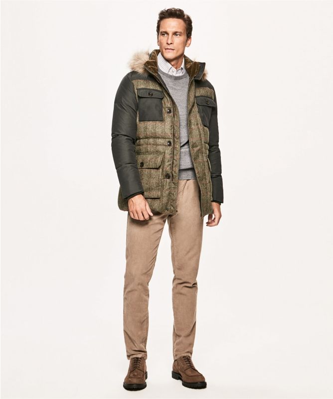 Hackett Wool Tweed Parka | Jules B