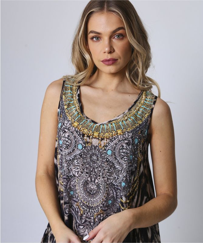 Inoa Siberia Silk Maxi Dress | Jules B