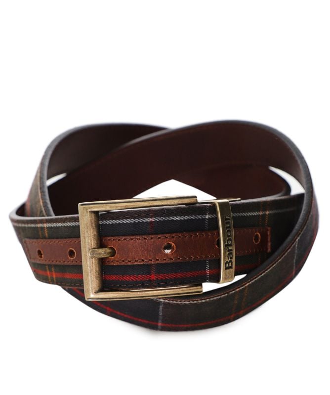 Barbour Reversible Leather Tartan Belt | Jules B