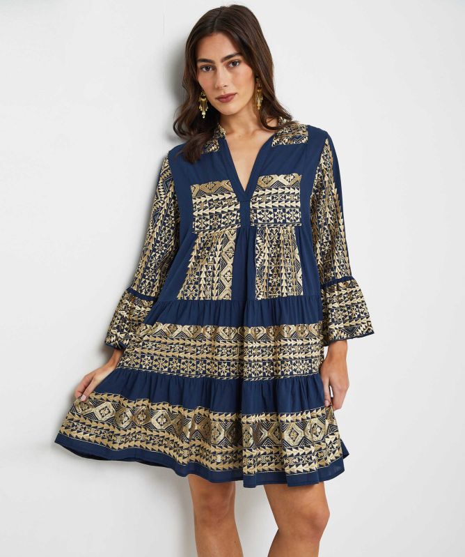 Greek Archaic Kori Classic Triangle Mini Dress