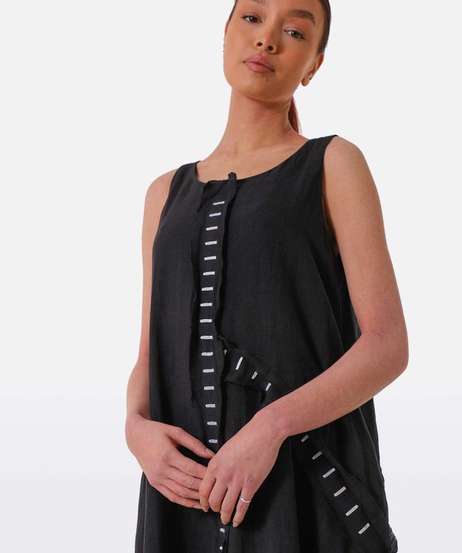 Bize Linen Midi Dress | Jules B