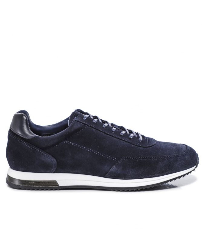 Loake Navy Suede Bannister Trainers | Jules B
